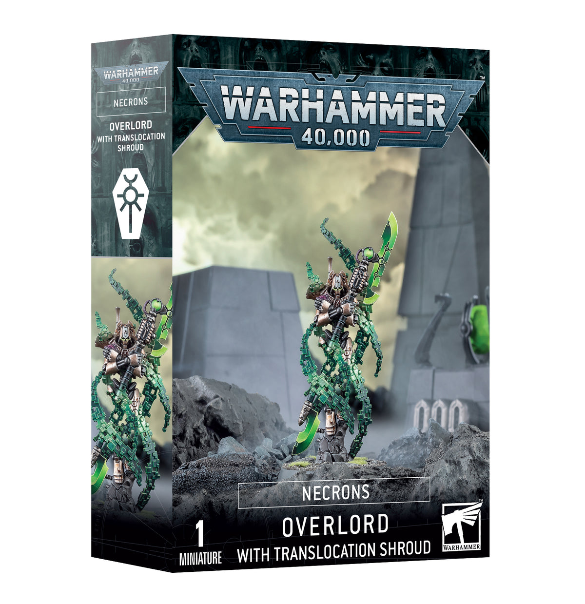 49-70 Necrons: Overlord with Translocation Shroud — Arkhaven Games ...