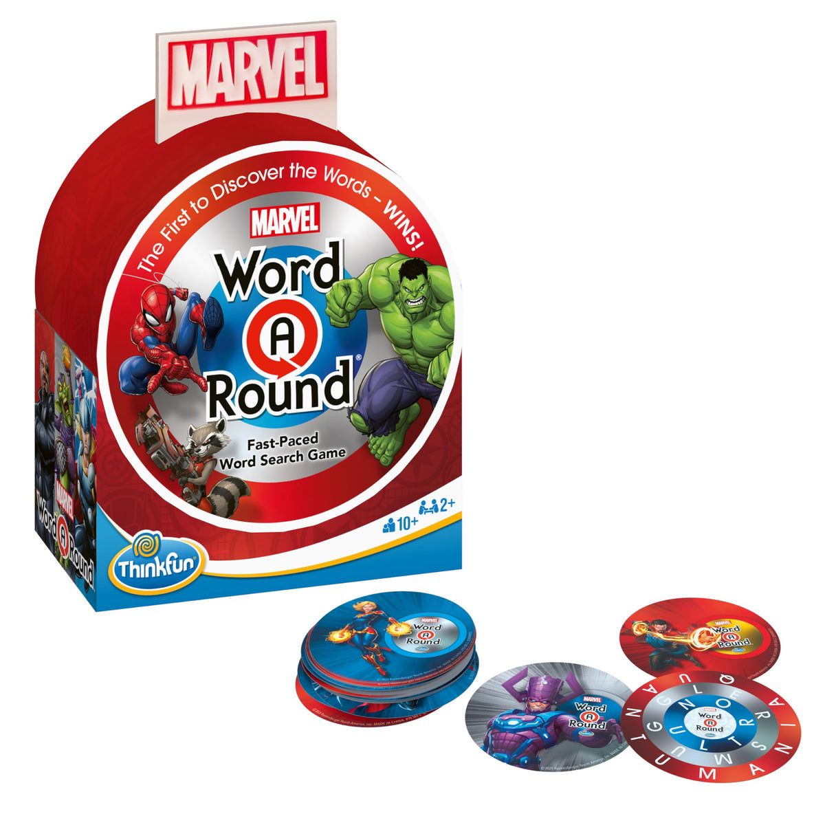 ThinkFun - Marvel Word A Round — Arkhaven Games & Hobbies