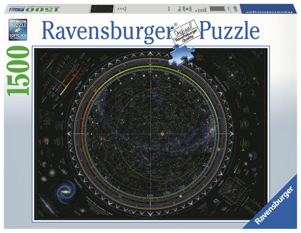 Ravensburger - Map of the Universe Puzzle 1500 pieces — Arkhaven Games ...