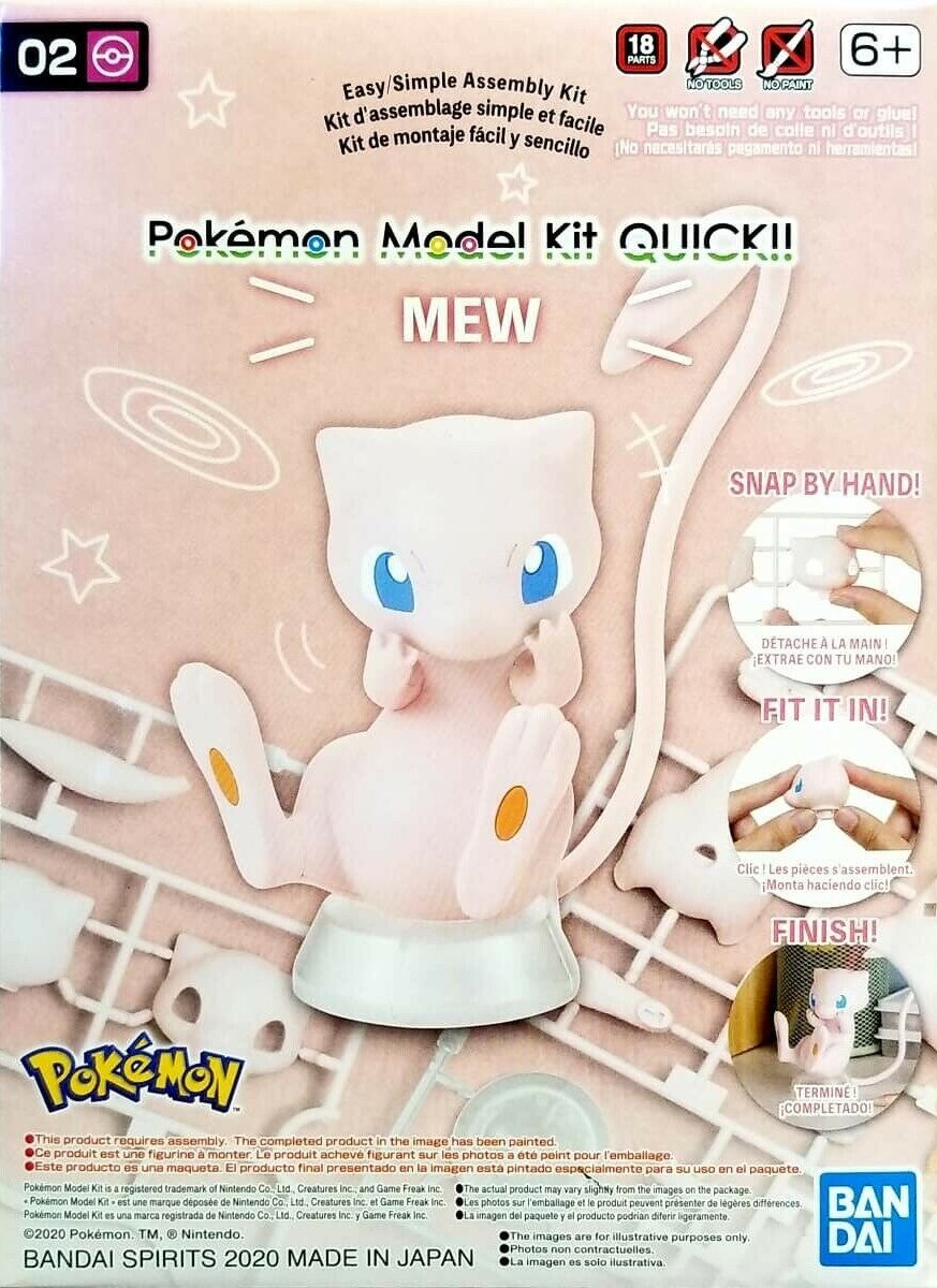 Bandai Pokemon Model Kit Quick!! 02 MEW — Arkhaven Games & Hobbies